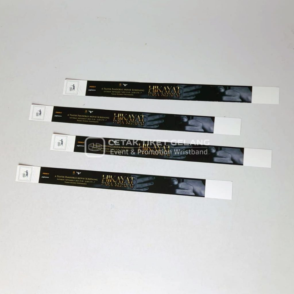 Tiket Gelang - Cetak Tiket Gelang